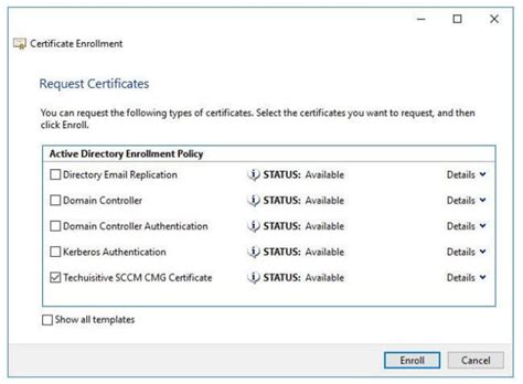 Sccm Cmg Setup Guide Part 2 Issue Enroll And Export Server Authentication Certificate