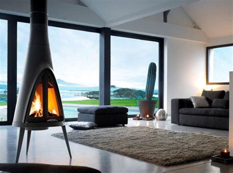Contemporary Hanging Fireplace