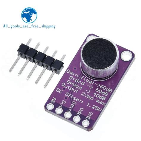 【happy One】tzt Max9814 Microphone Agc Amplifier Board Module Auto Gain Control For Arduino