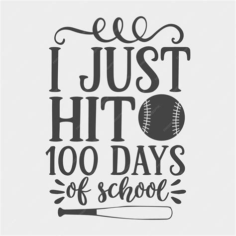Premium Vector I Just Hit 100 Days Of School