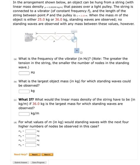 Solved In The Arrangement Shown Below An Object Can Be Hung