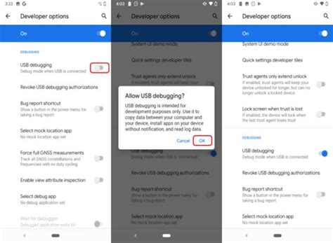 how to enable android developer options usb debugging and oem unlock