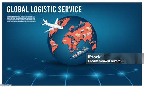 글로벌 물류 파트너십 화물 화물 배경 창고 웹 사이트 및 모바일 웹 사이트와 스마트 물류의 현대적인 등대 설계 개념 쉽게 편집하고 사용자 정의 할 수 있습니다 벡터 일러스트