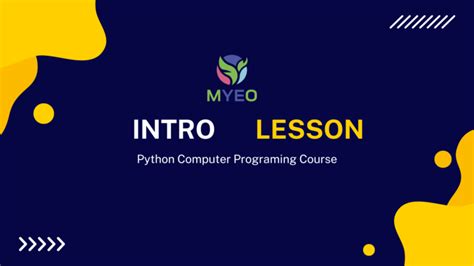 Introduction To Python Course Myeo Myanmar Youth Empowerment