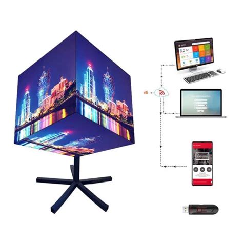Tcd Series Led Panel Cube 3d Visual Display For Advertising Telaled