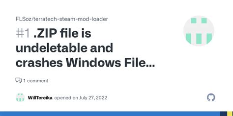 ZIP File Is Undeletable And Crashes Windows File Explorer Issue 1
