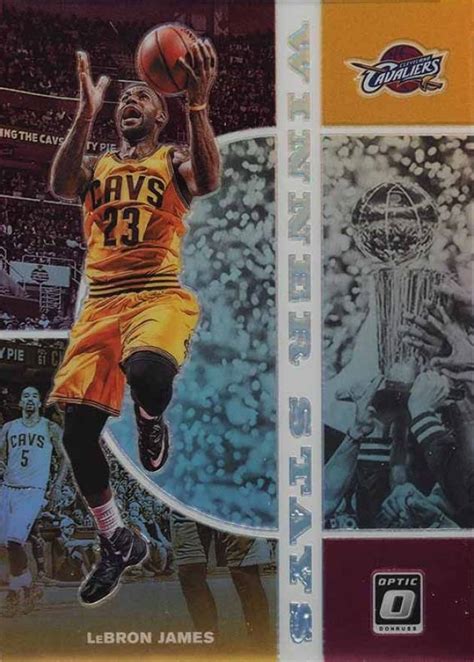 2019 Panini Donruss Optic Winner Stays Lebron James 10 Basketball