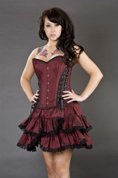 Burgundy Corset Burlesque Corsets Mistress Burleska