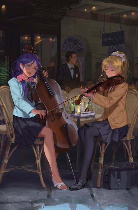 Toujou Nozomi And Ayase Eli Love Live And 1 More Drawn By Alphonse