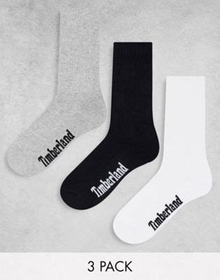 Timberland Core Sport 3 Pack Crew Socks In Multi Asos
