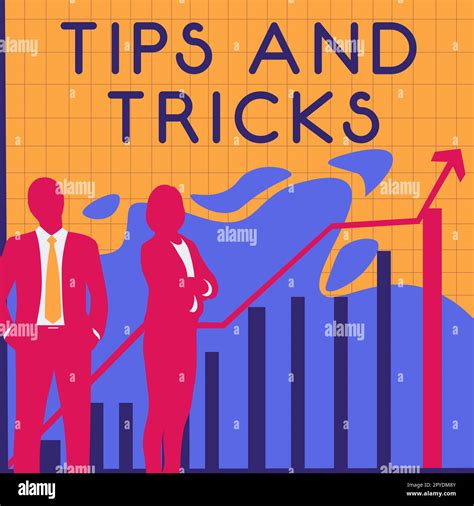 Conceptual Display Tips And Tricks Internet Concept Helpful Advices That Makes Certain Action