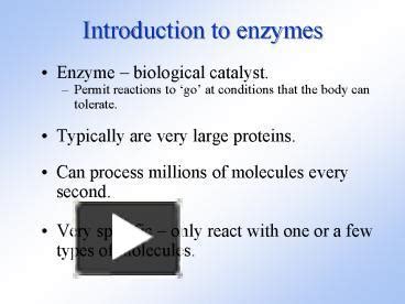 PPT Introduction To Enzymes PowerPoint Presentation Free To View Id E C MDY N