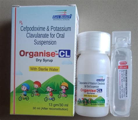 Cefpodoxime 100 Mg And Clavulanic Acid 62 5 Mg Dry Syrup With 30 Ml