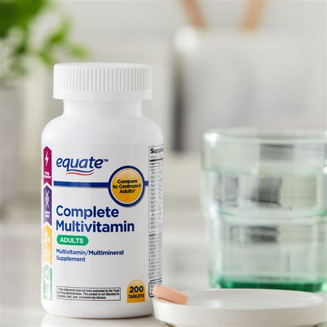 Equate Complete Multivitaminmultimineral Supplement Tablets 200 Count