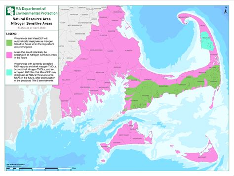 nitrogen sensitive map as of april 2023