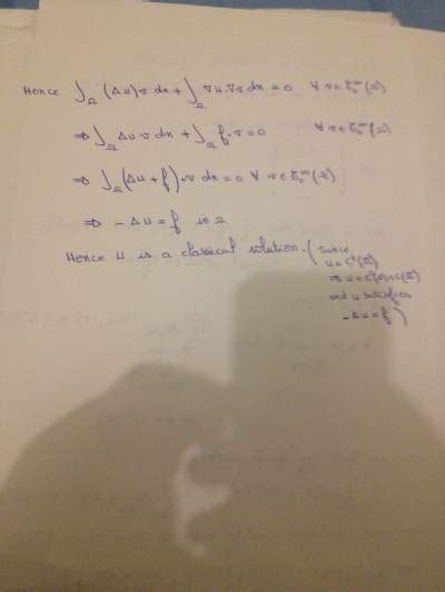 Real Analysis Solution Of Linear Elliptic Equation Mathematics