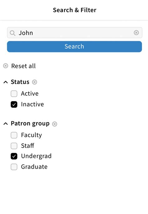 “search And Filter” Pane Ux Pattern · Folio Ux Docs · Ux Prototypes