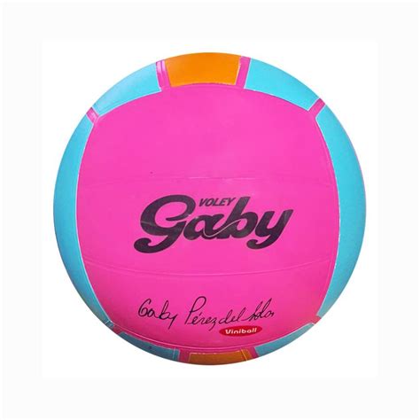 Pelota De Voley VINIBALL Gaby Tricolor Fucsia Naranja Celeste Tailoy Bo