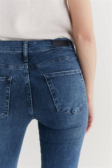 Sophia High Waist Super Skinny Random Blue Saecle