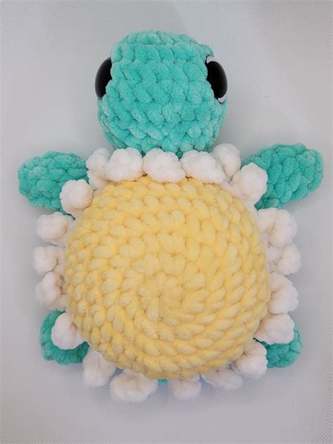 Crochet Sea Turtle Crochet Pink Turtle Amigurumi Lavender And Green
