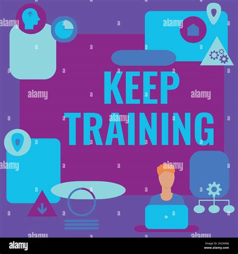 Text Caption Presenting Keep Training Business Approach Grounding