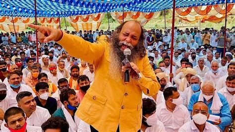 Suraj Pal Amu करणी सेना प्रमुख सूरज पाल अमु को हरियाणा बीजेपी ने