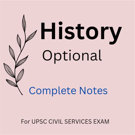 History Optional Complete Notes For UPSC Pdf For UPSC