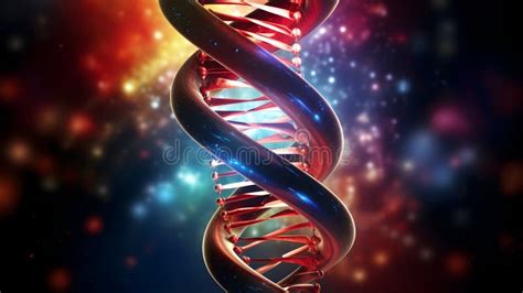 Dna Structure Helix Formation Closeup View Stock Illustration Illustration Of Closeup Real