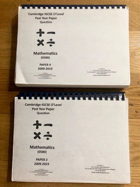 Igcse Extended Maths Past Paper Booklet Hobbies And Toys Books And Magazines Textbooks On Carousell
