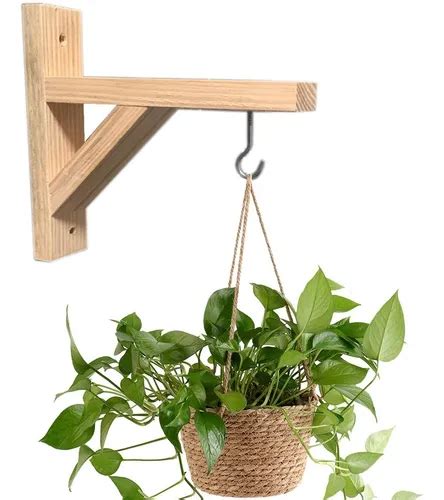 Kit Suporte Para Plantas Pinus Mão Francesa Pendurar Vaso MercadoLivre