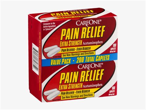 Careone Pain Relief Extra Strength Acetaminophen 500 Careone Pain