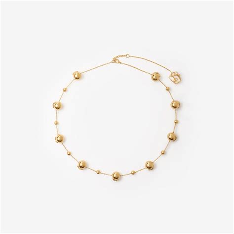 Ekd Sphere Necklace In Gold Women Burberry® Official