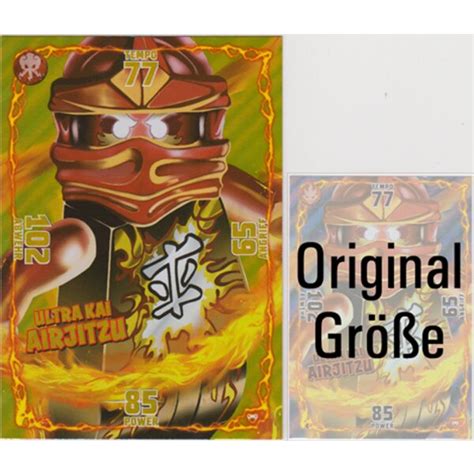 Ultra Kai Airjitzu OVERSIZED Helden Karte LEGO Ninjago SERI