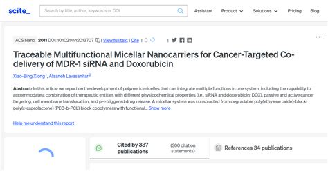 Traceable Multifunctional Micellar Nanocarriers For Cancer Targeted Co