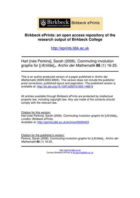 pdf commuting involution graphs for [ a tilde]n