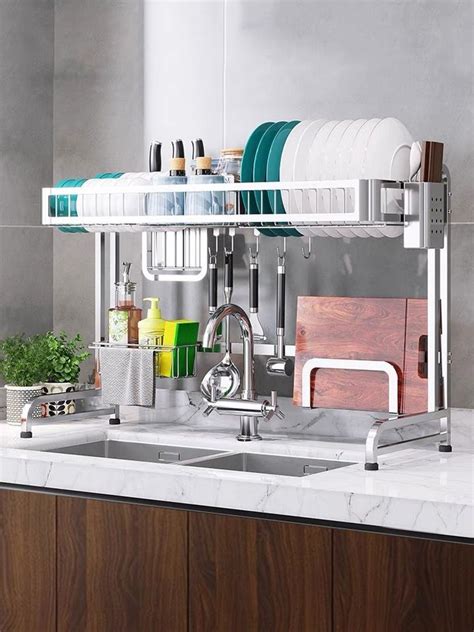 Stainless Steel Sink Dish Drainer Furniture And Home Living Kitchenware