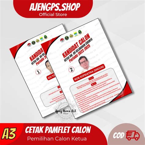 Cetak Pamflet Spanduk Kertas Pengumuman Nyoblos Rt Rw Lazada Indonesia