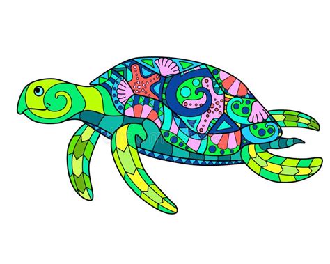 Sea Turtle Glass Stained Stock Illustrations 162 Sea Turtle Glass