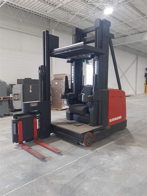 Used 2006 Raymond Sa Csr30t Electric Man Up Swing Reach Turret Fork