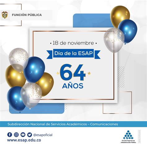 ESAP Oficial on Twitter Son 64 años llenos de valores historia