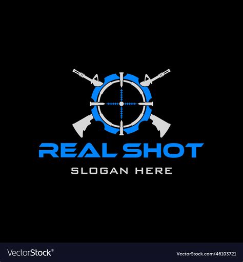 Tactical Target Rifle Military Gear Design Armory Vector Image