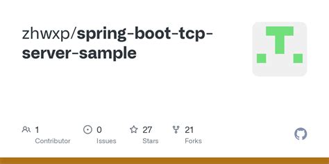 github zhwxp spring boot tcp server sample
