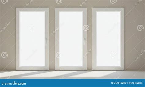 3 Rectangular Windows With Small Arch Windows Above Book Shelves Are