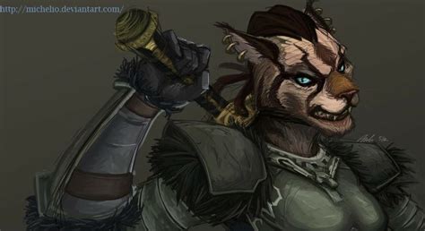 Female Khajiit Warrior Fantasy Rpg Games Fantasy Races Fantasy Art