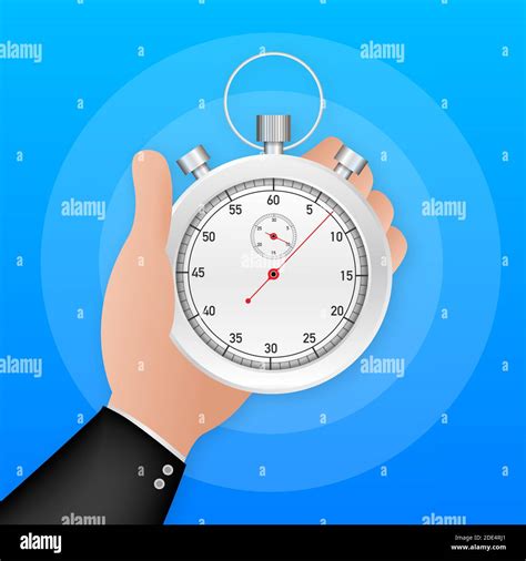 Chrono main dans le style de dessin animé Gestion d entreprise