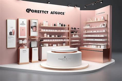 Premium Photo 3d Podium Cosmetic Product Display