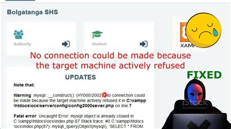 No Connection Could Be Made Because The Target Machine Actively Refused Fix Xampp Youtube