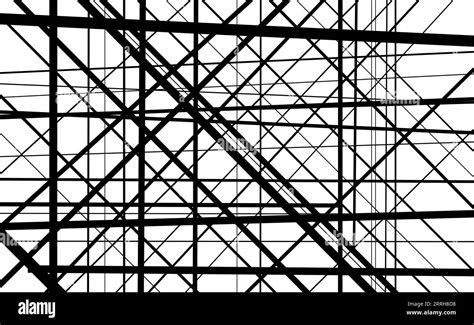 Random Chaotic Lines Texture Abstract Background Stock Vector Image