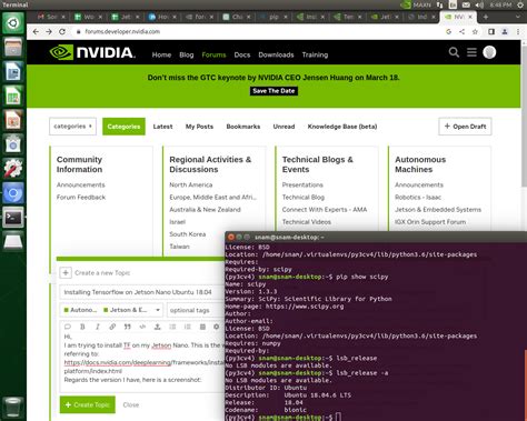 Installing Tensorflow On Jetson Nano Ubuntu 1804 Jetson Nano