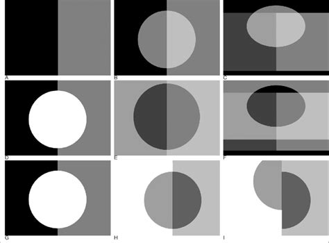 A No Transparency Half Black And Half Grey B Transparent Circle On Top